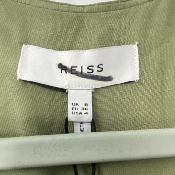 Reiss | Dresses | Reiss Emmaplunge Frill Shoulder Dress New With Tags ...